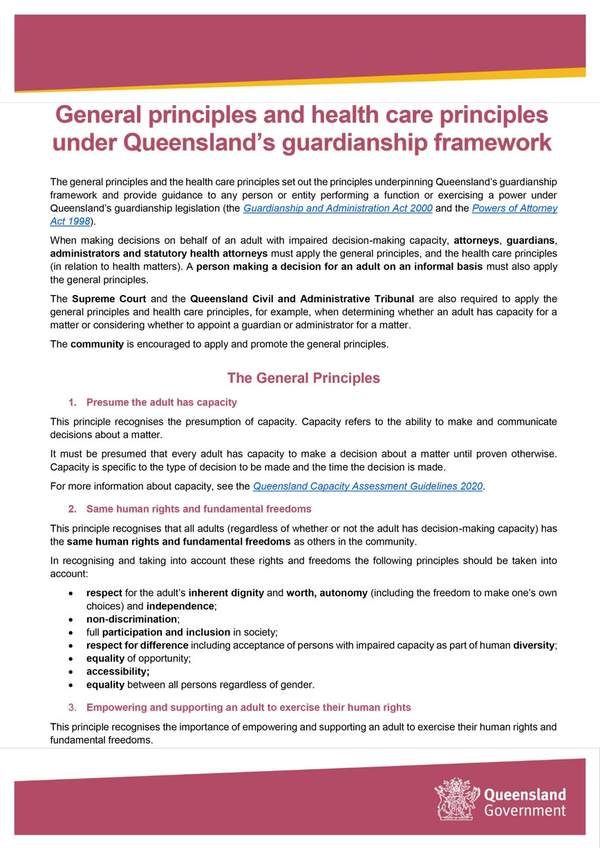 Enduring power of attorney explanatory guide – Compass