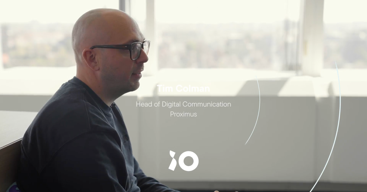 Tim Colman (Proximus) on creativity | iO