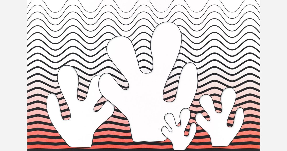 Morphing Waves with Fire Corals by Claudia Comte