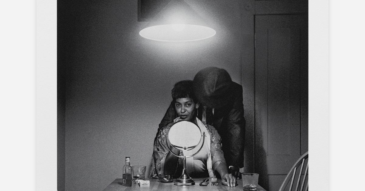 Untitled (Man & Mirror), Kitchen Table Series by Carrie Mae Weems