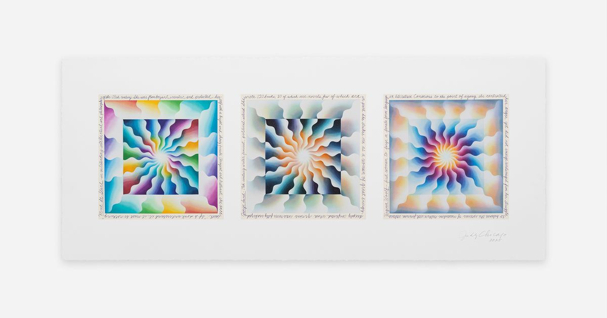 'Reincarnation Triptych' - by Judy Chicago