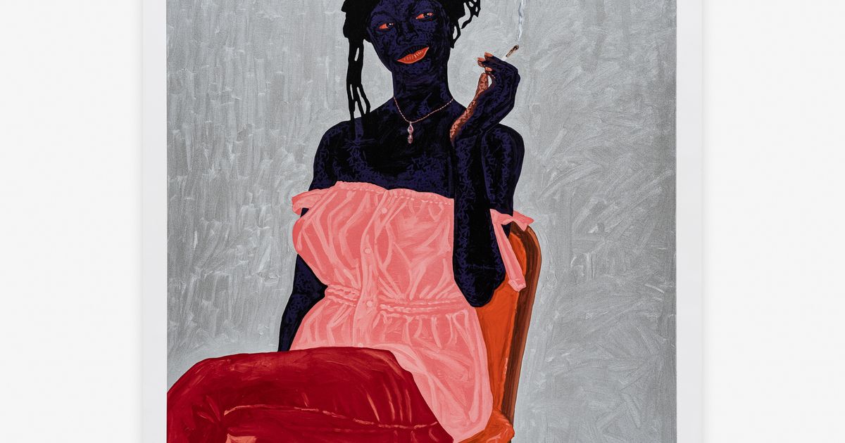 Lady with a Tampi by Kwesi Botchway - Available on Avant Arte