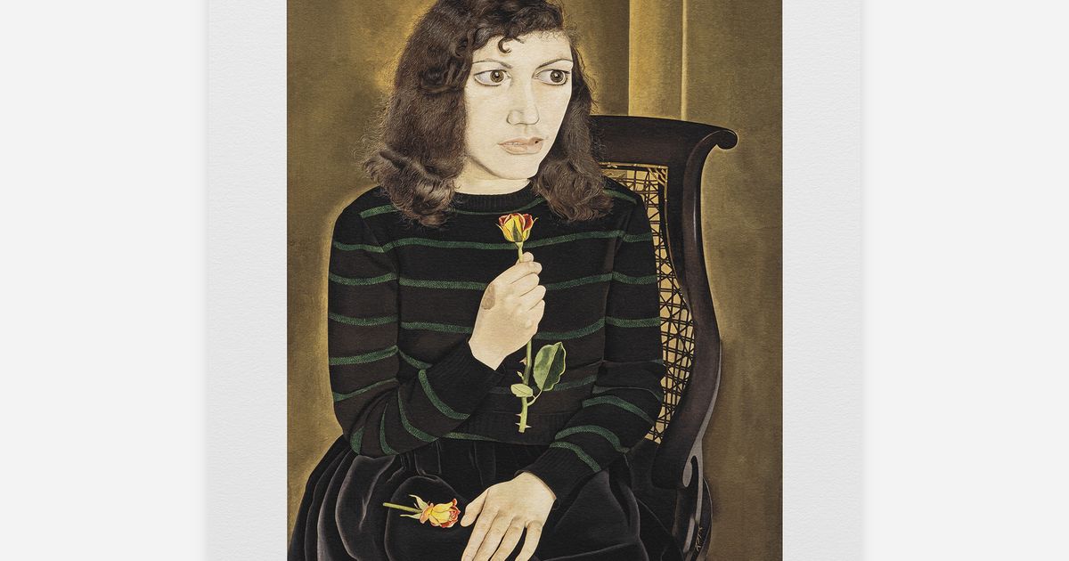 Girl with Roses, 1947-48 by Lucian Freud