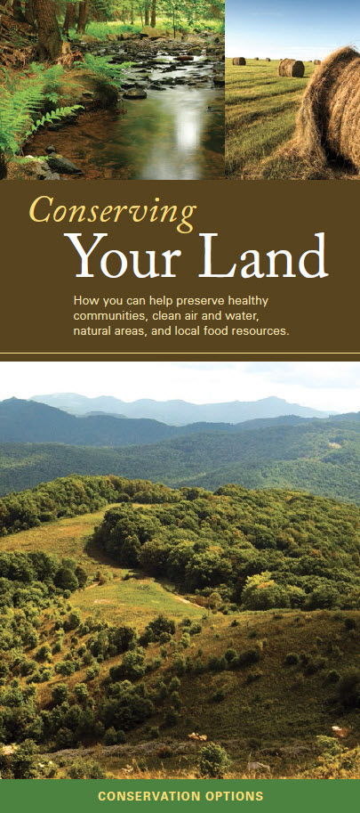 Conserving Your Land - Conservation Options Brochure - Land Trust Alliance