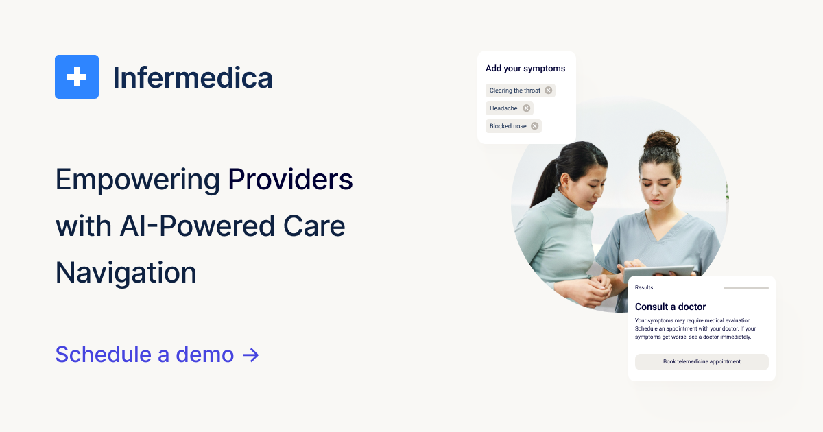 Intelligent platform for healthcare providers - Infermedica