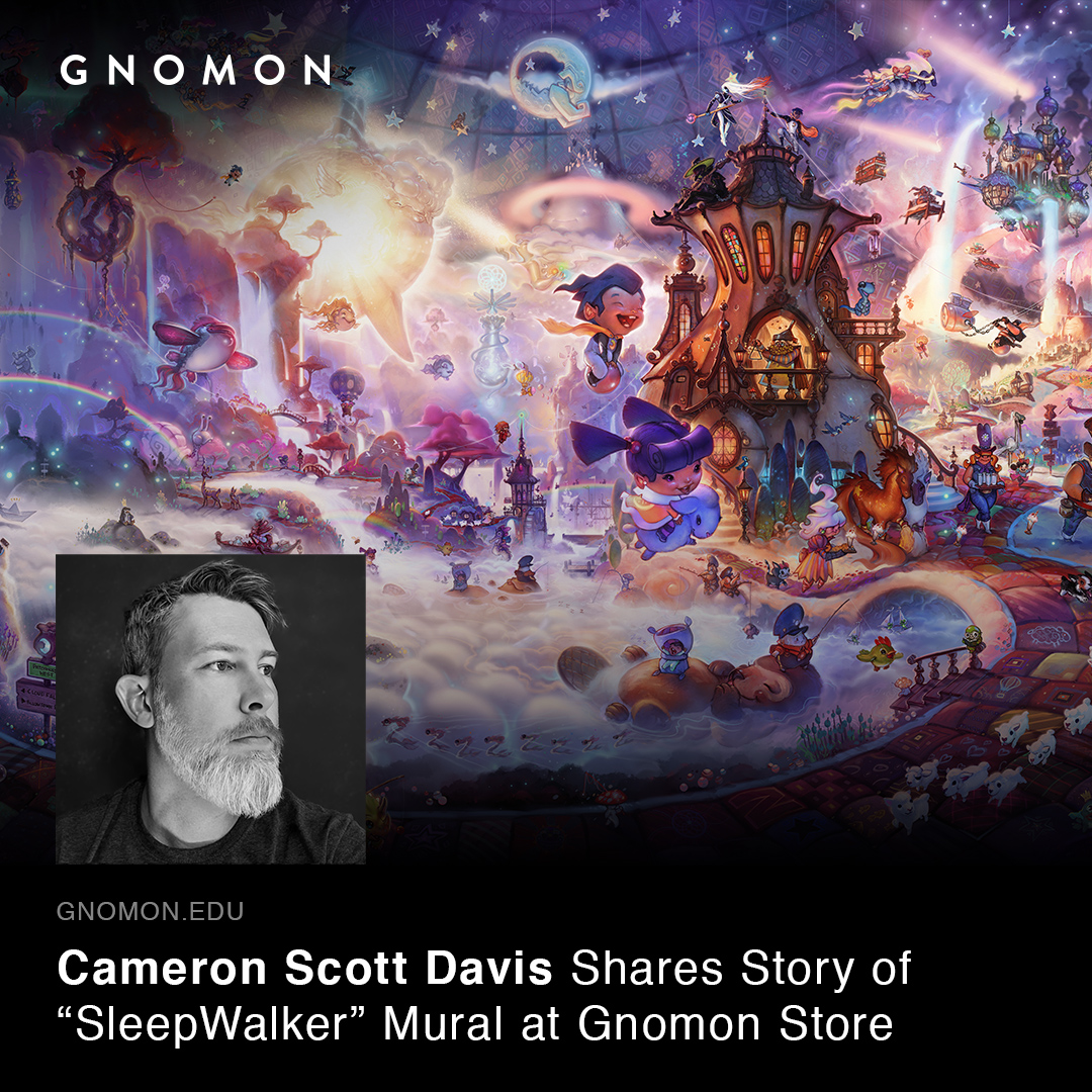 Cameron Scott Davis Shares Story Behind “SleepWalker” Mural at Gnomon - Gnomon