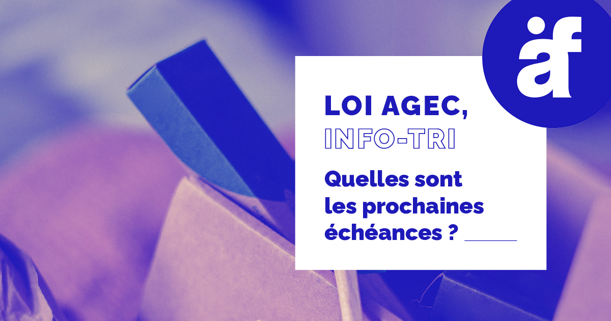 Loi AGEC, info-tri, recyclabilité : quelles évolutions pour
