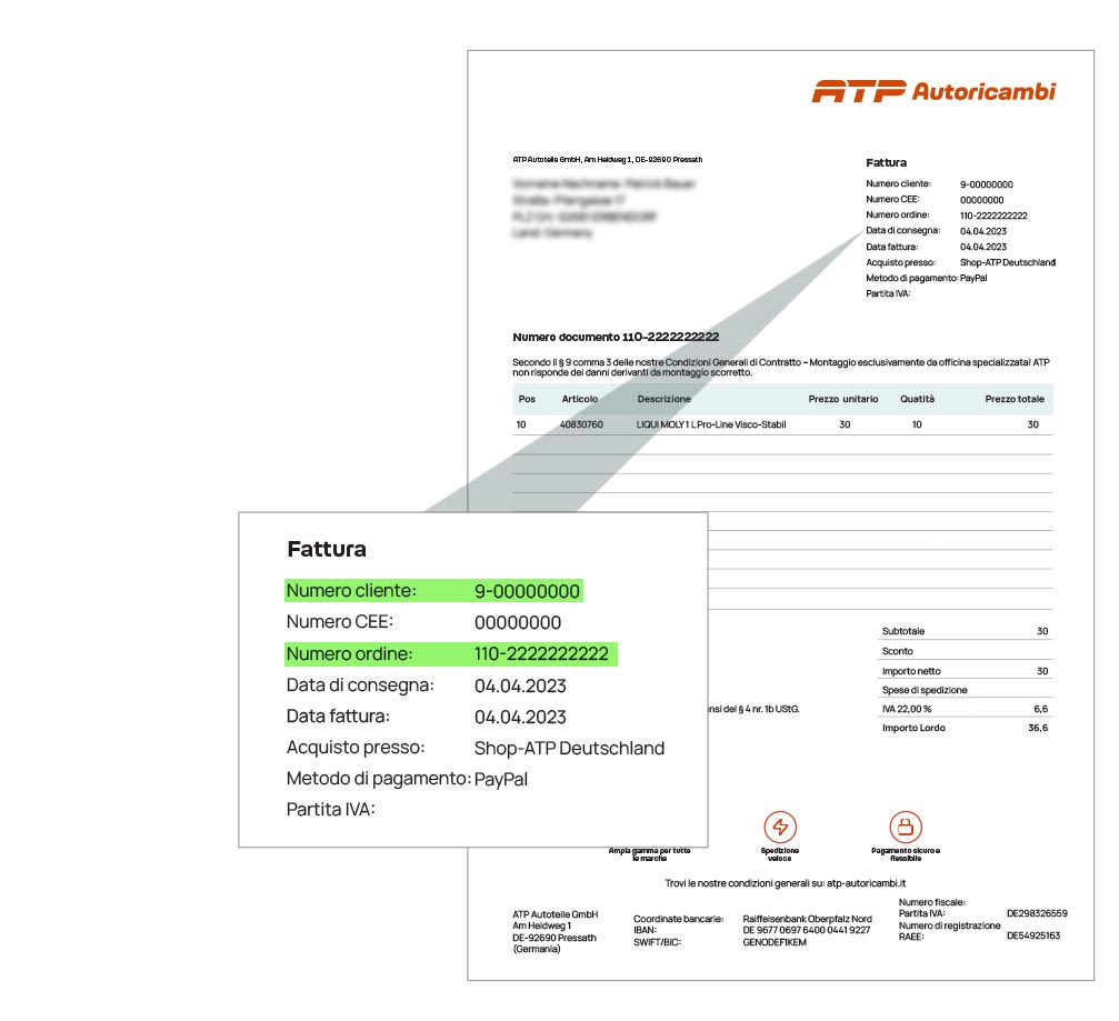Modulo di Reso e Assistenza - Facile e veloce | ATP Autoricambi