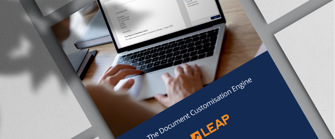 Document Customisation Engine | LEAP Legal Software