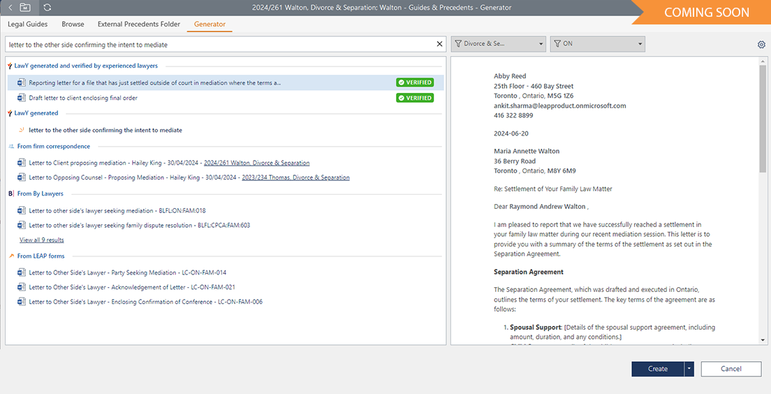 Intelligent legal Al solutions | LEAP Legal Software Canada