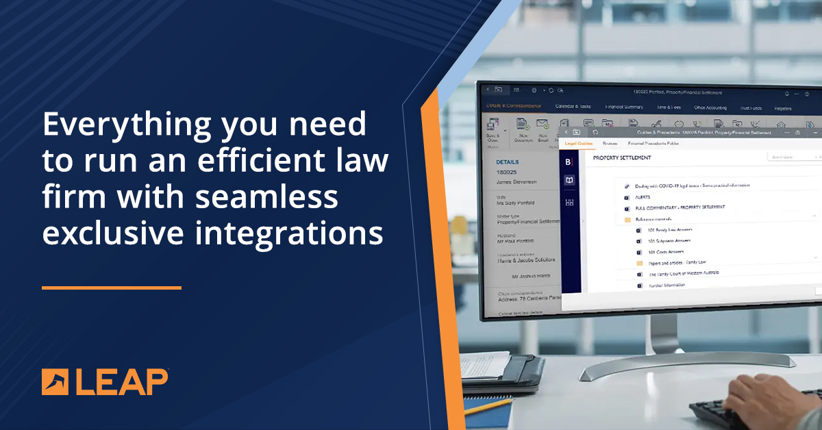 Exclusive Integrations | LEAP Legal Software NZ