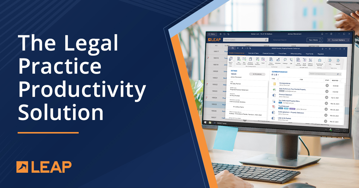 An Integrated Solution | LEAP Legal Software