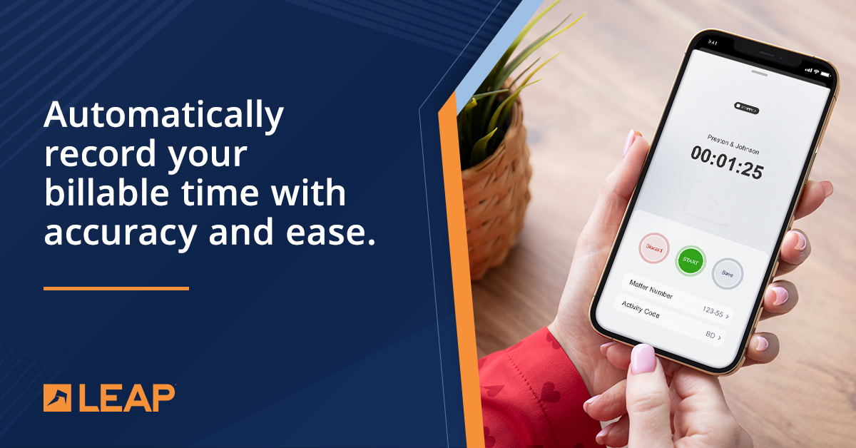 Time Recording | LEAP Legal Software