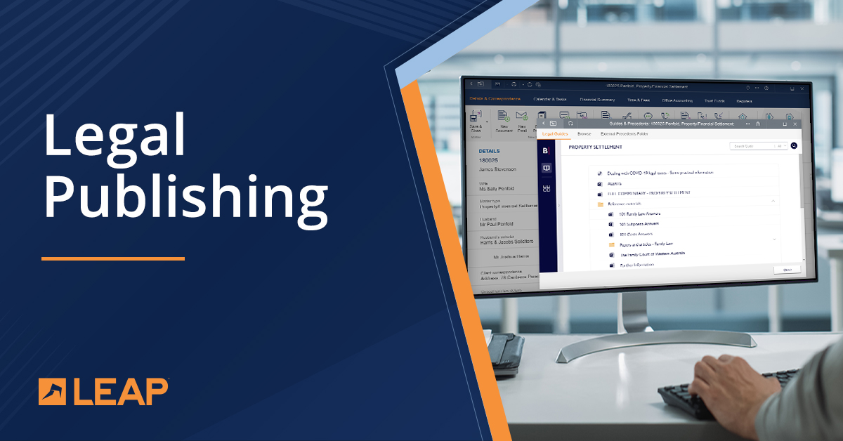 Legal Publishing for Australian Law Firms | LEAP Legal Software