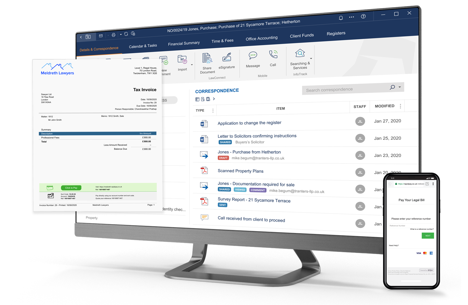 Online Payments (powered by RapidPay) | LEAP Legal Software