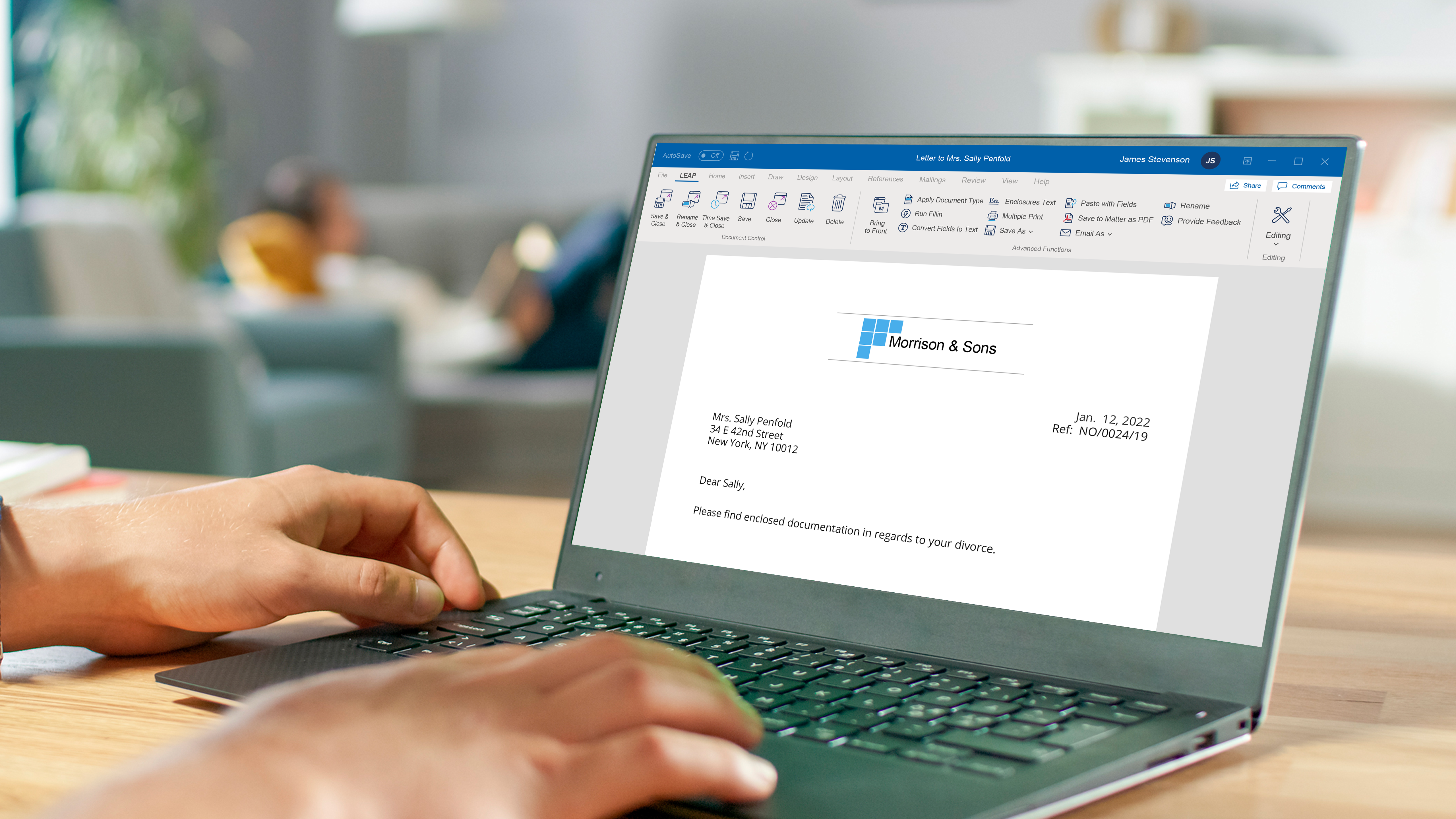 Letter Packs for Legal Document Management