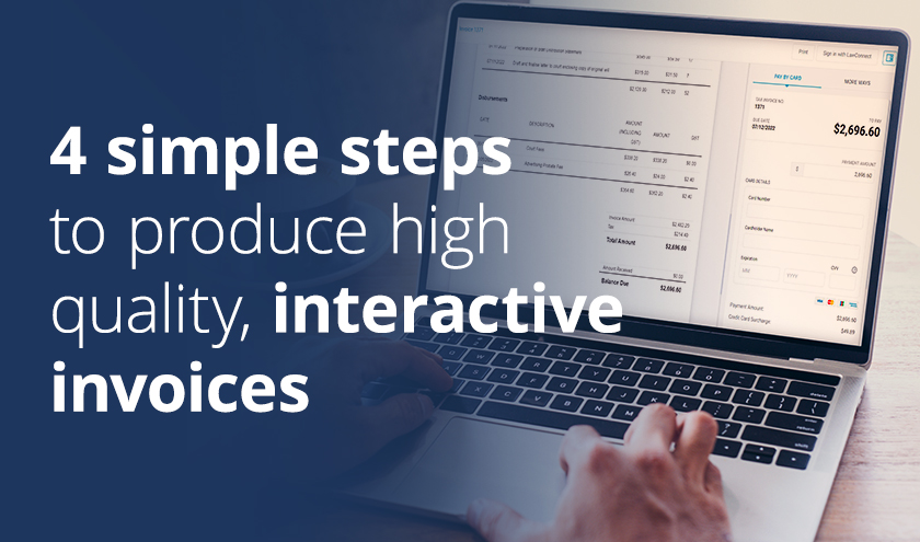 4 simple steps to produce high quality, interactive invoices | LEAP ...