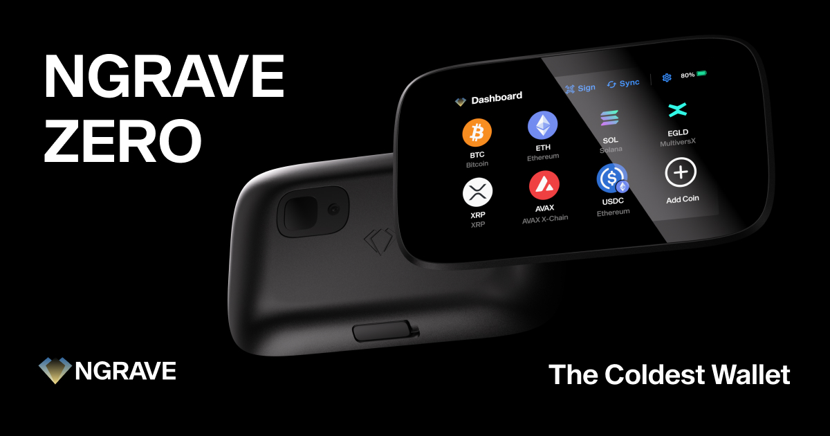 NGRAVE ZERO | Most Secure Air-Gapped Crypto Hardware Wallet