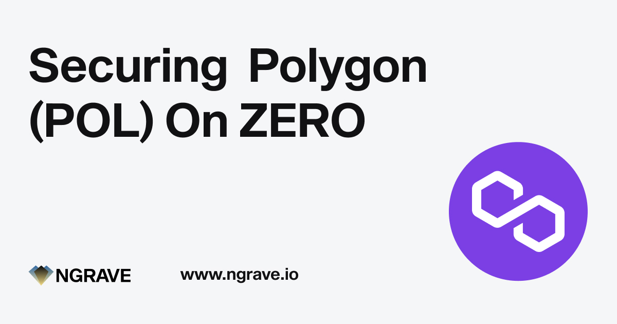 Secure Polygon (POL) On NGRAVE ZERO