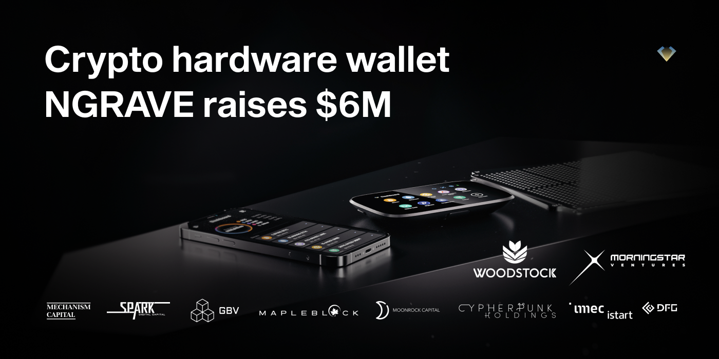 Crypto hardware wallet NGRAVE raises $6M seed round