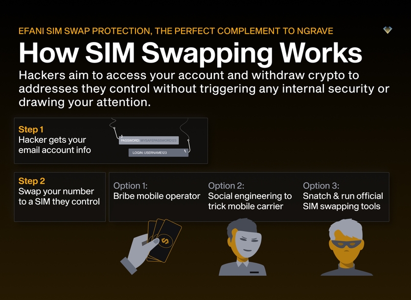 Efani SIM Swap Protection, The Perfect Complement To NGRAVE