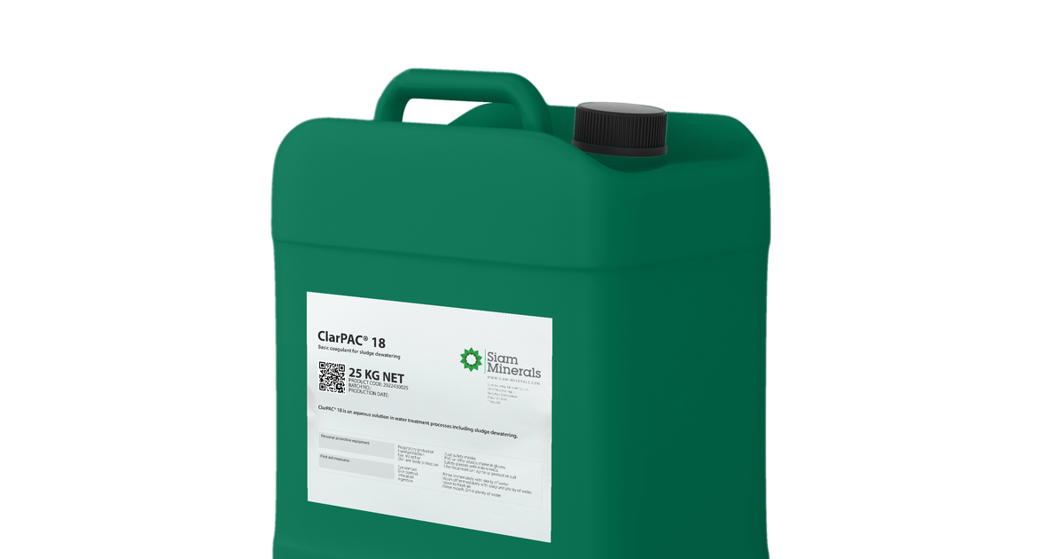 ClarPAC 18 - Basic coagulant for sludge dewatering | Siam Minerals ...