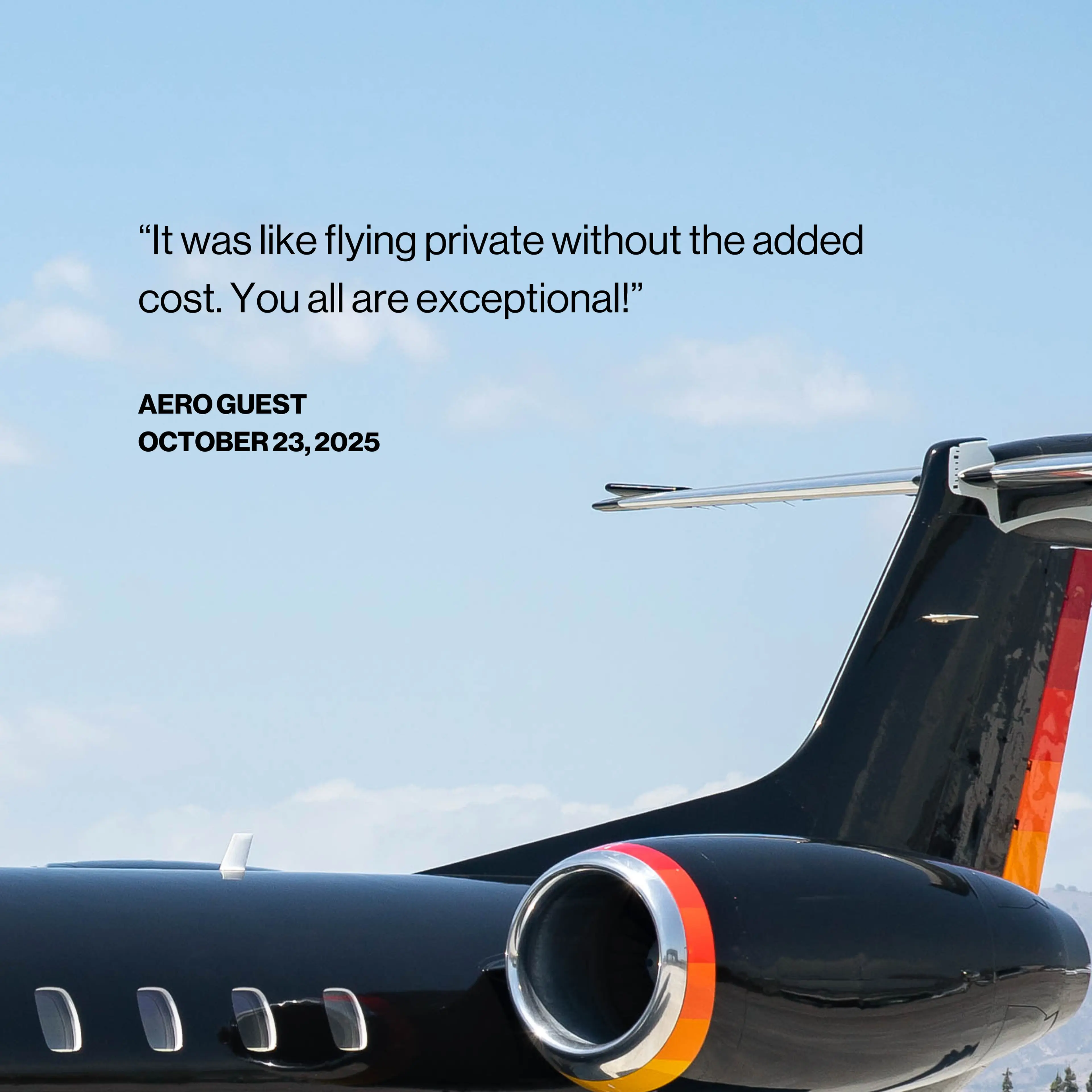 Guest & Press Reviews | The Private Jet Airline | Aero™