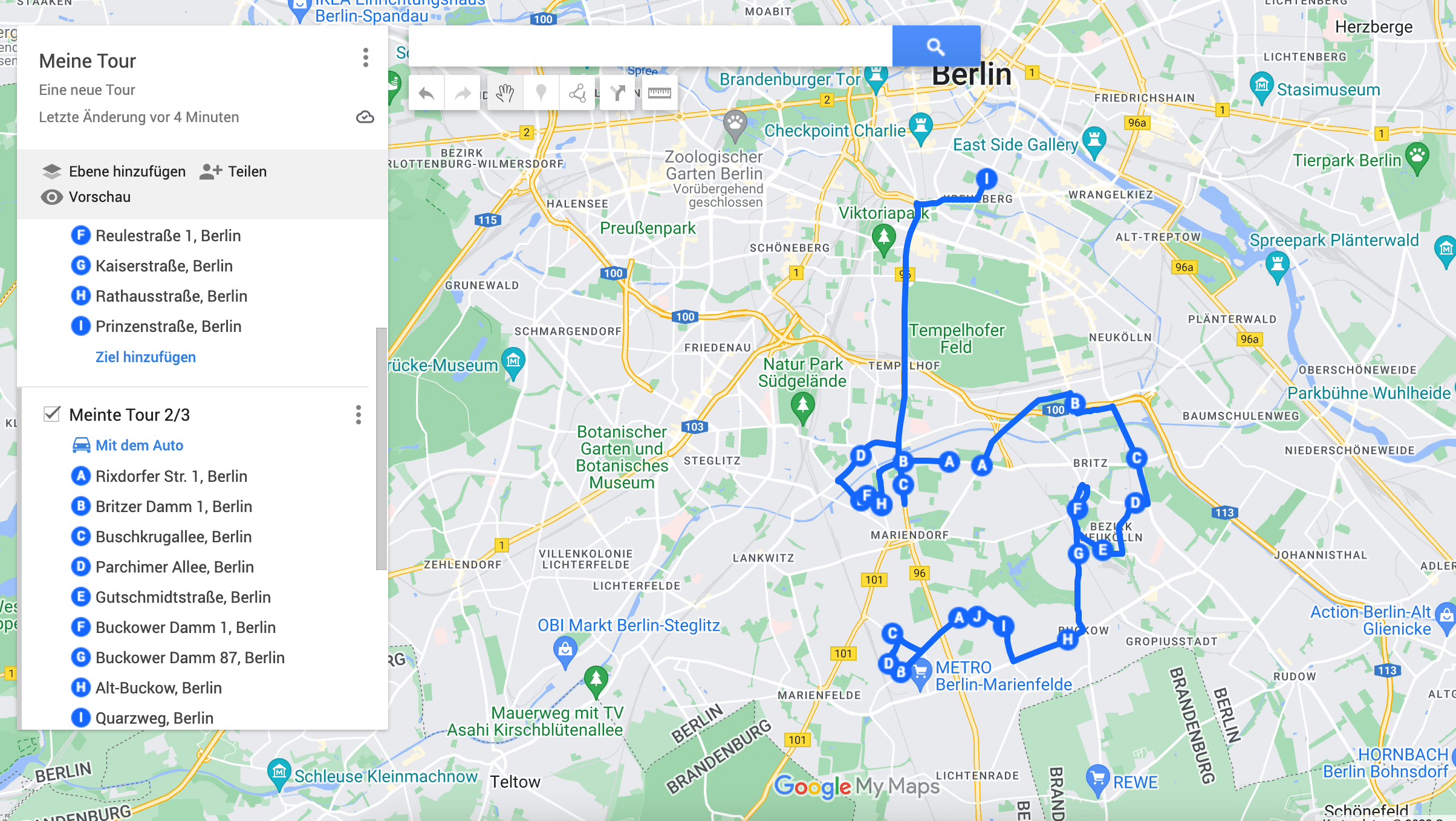So Geben Sie Mehr Als 10 Ziele Bei Google Maps Ein XRouten