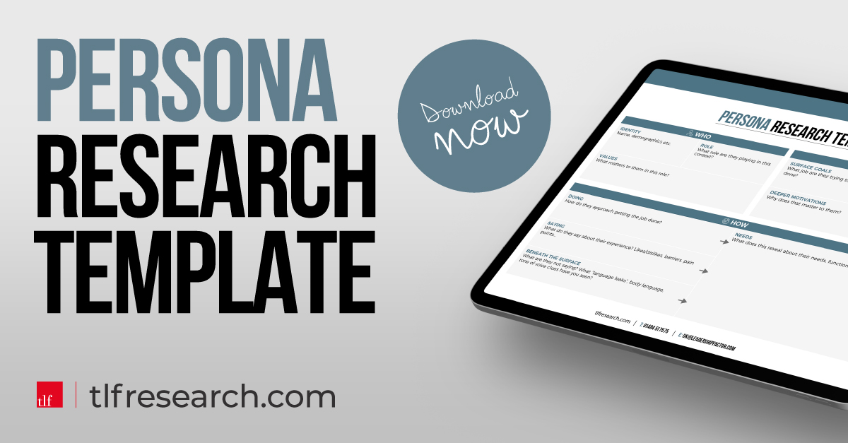 Persona Research Template