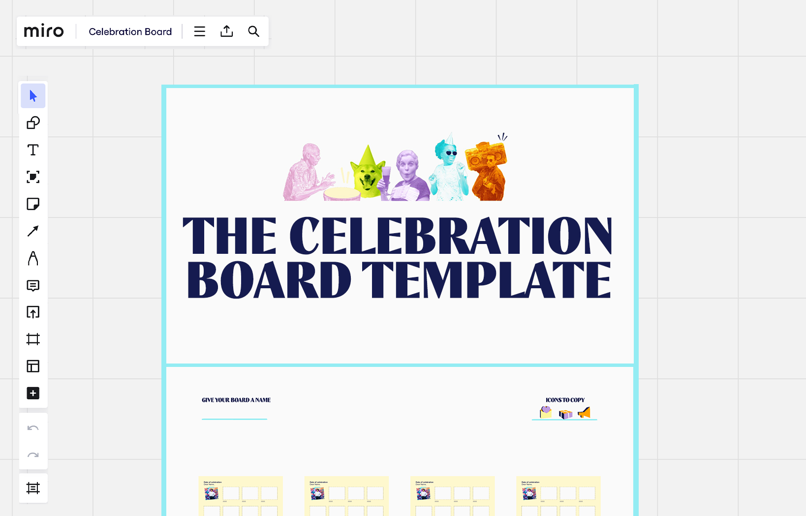 Facilipedia | The Celebration Board Miroverse Template | Mischief Makers