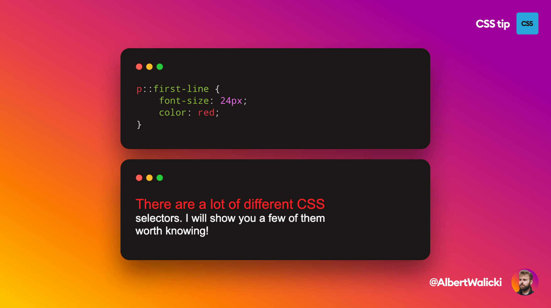 Target first line of sentence | Tips & Tricks