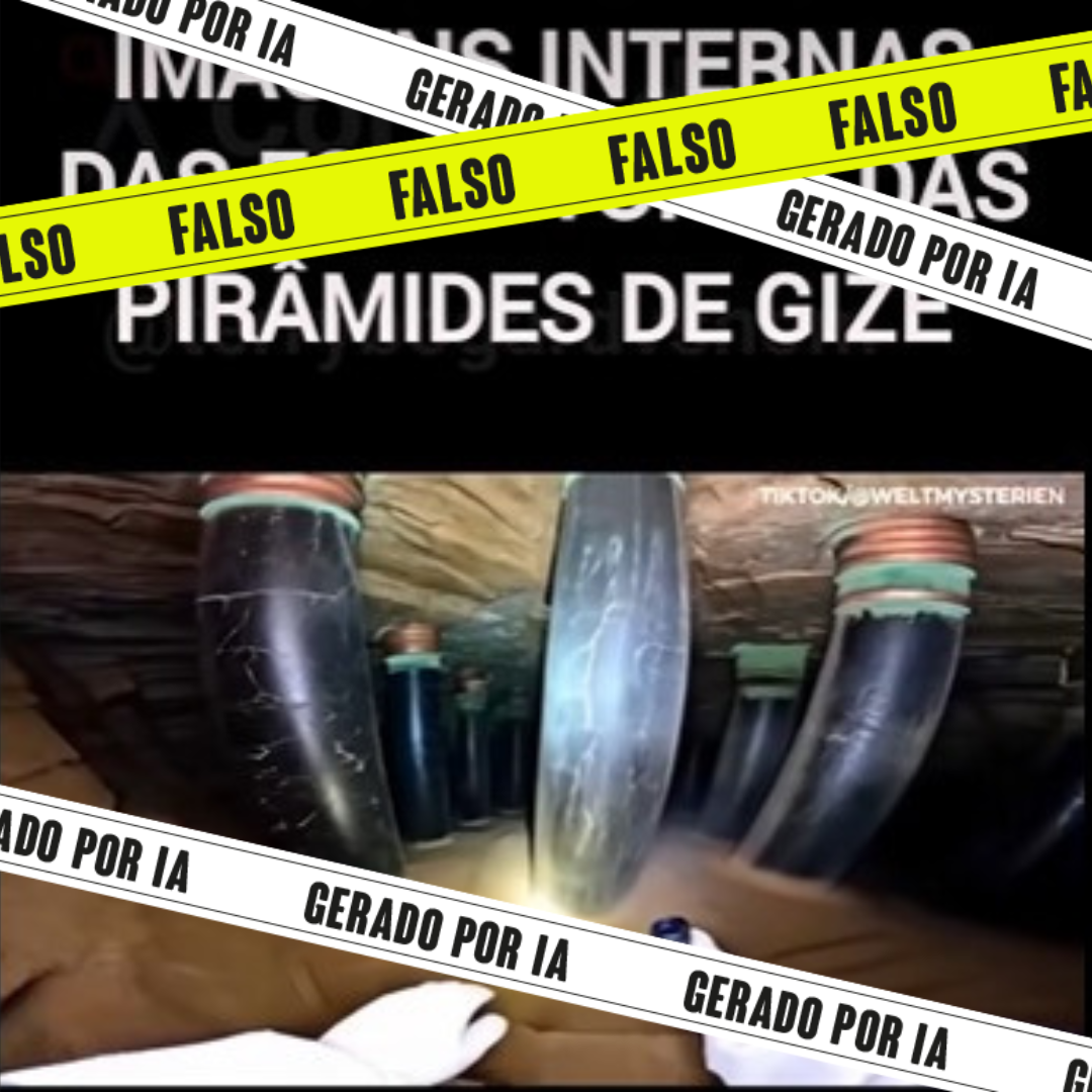 Vídeo que revela ‘verdade das pirâmides’ no Egito foi feito com IA