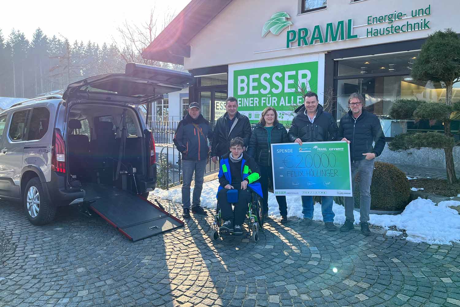 Spende für ein behindertengerechtes Fahrzeug für Felix‘ Familie | wattline