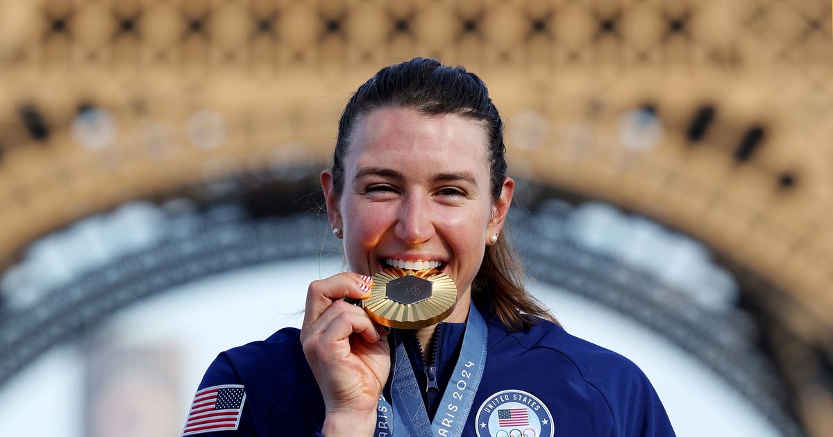 Kristen Faulkner wins Olympic Gold in Paris | EF Pro Cycling