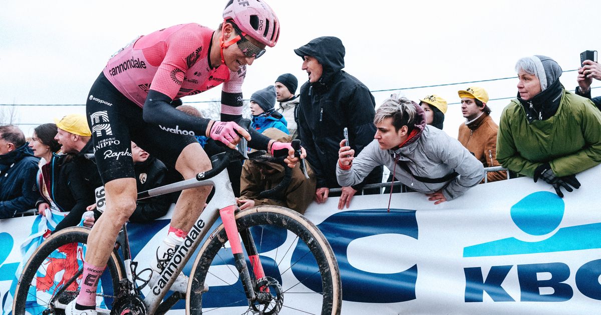 Neilson Powless powers over the cobbles at Flanders | EF Pro Cycling