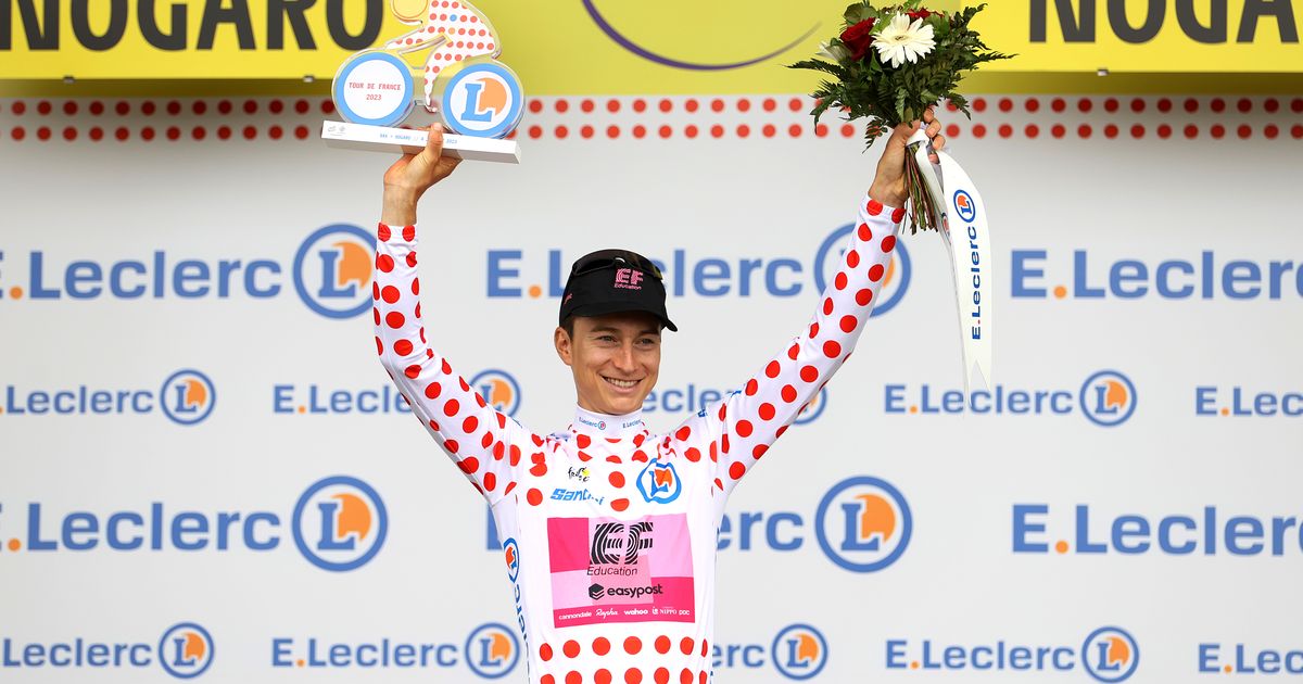 TdF Daily: Neilson Powless celebrates the Fourth of July in polka dots ...