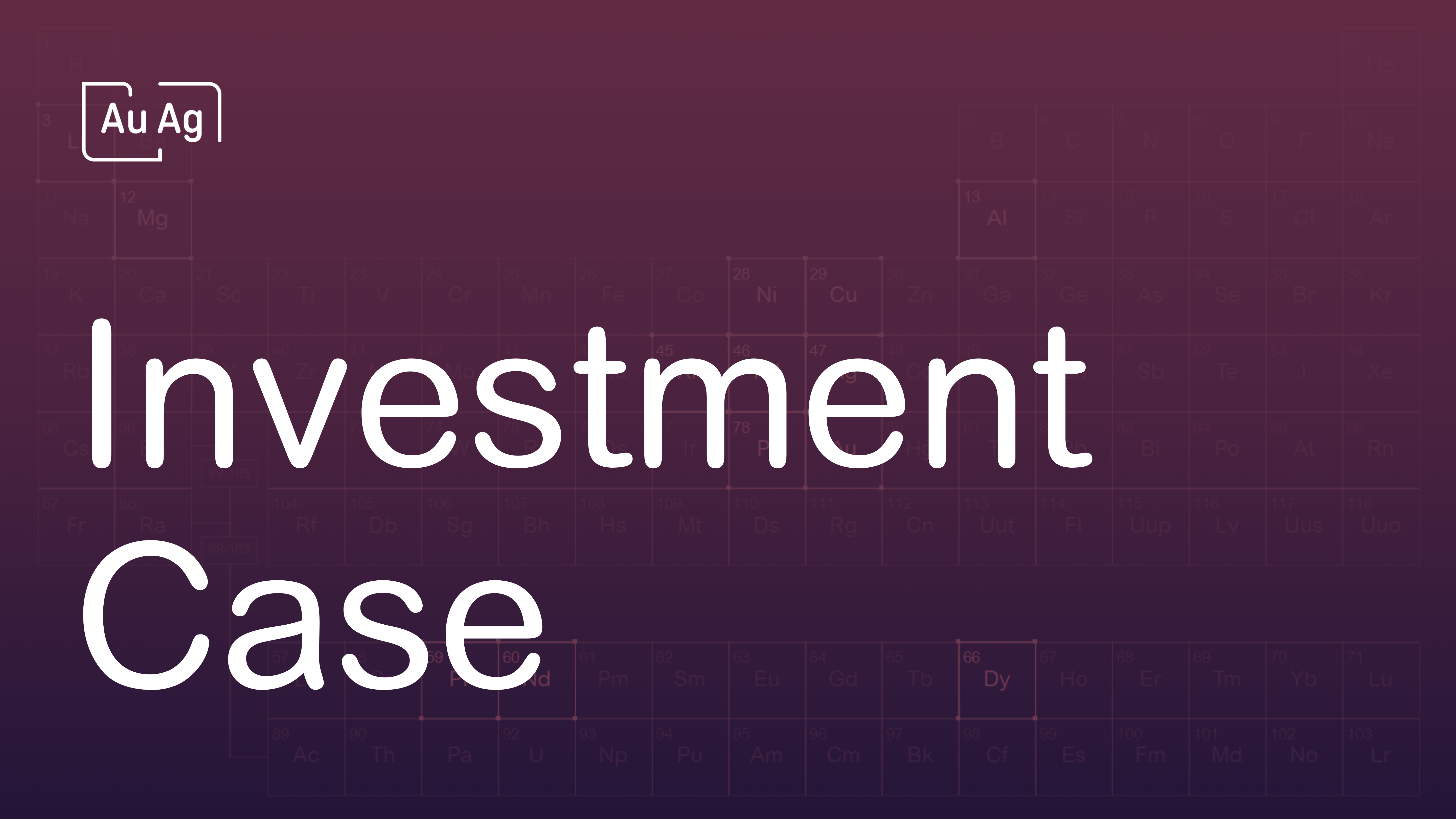 Investment Case — AuAg Funds
