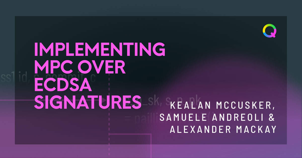 Implementing MPC over ECDSA signatures