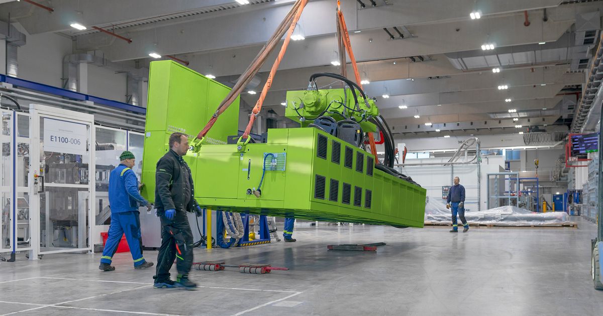 Injection moulding machine relocation - ENGEL