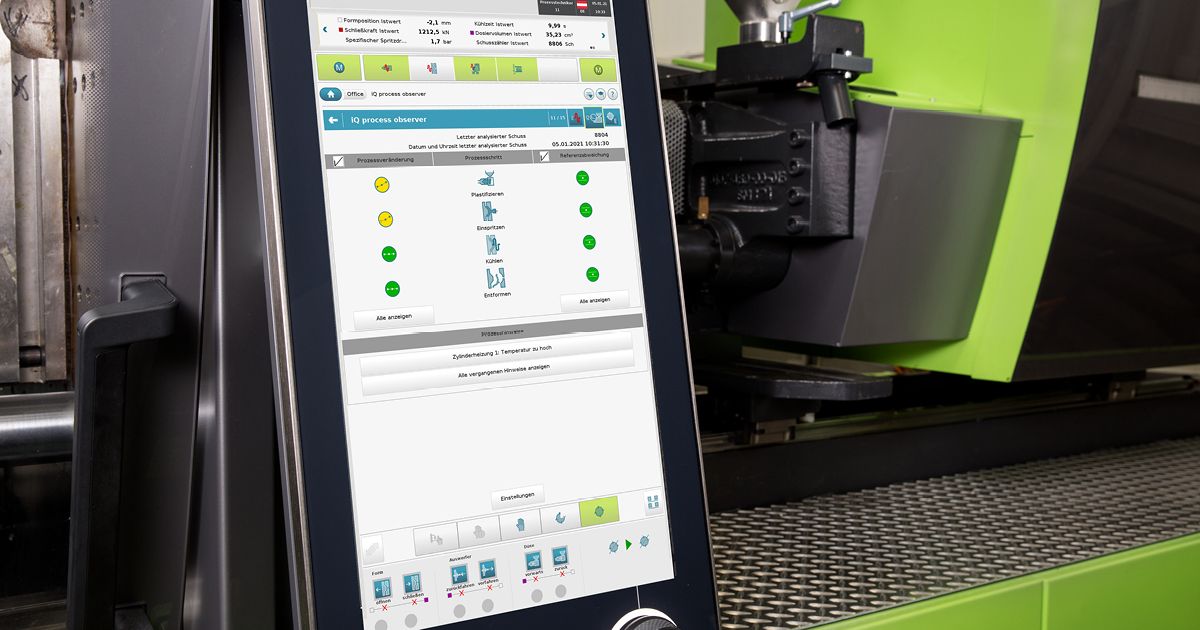Process monitoring for injection moulding - ENGEL