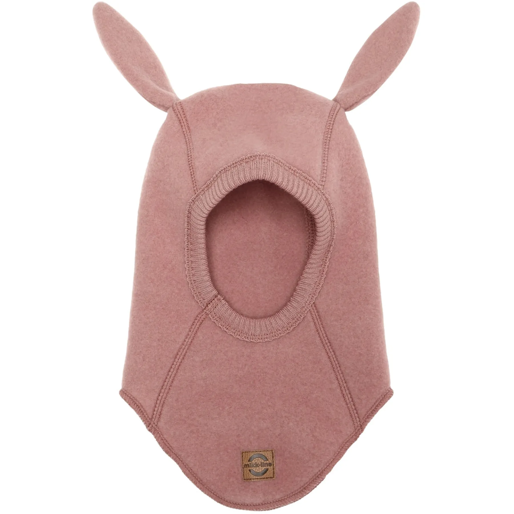 Cagulă din lână merinos cu urechi, Balaclava Burlwood, 50-56 / 0-2 luni ...