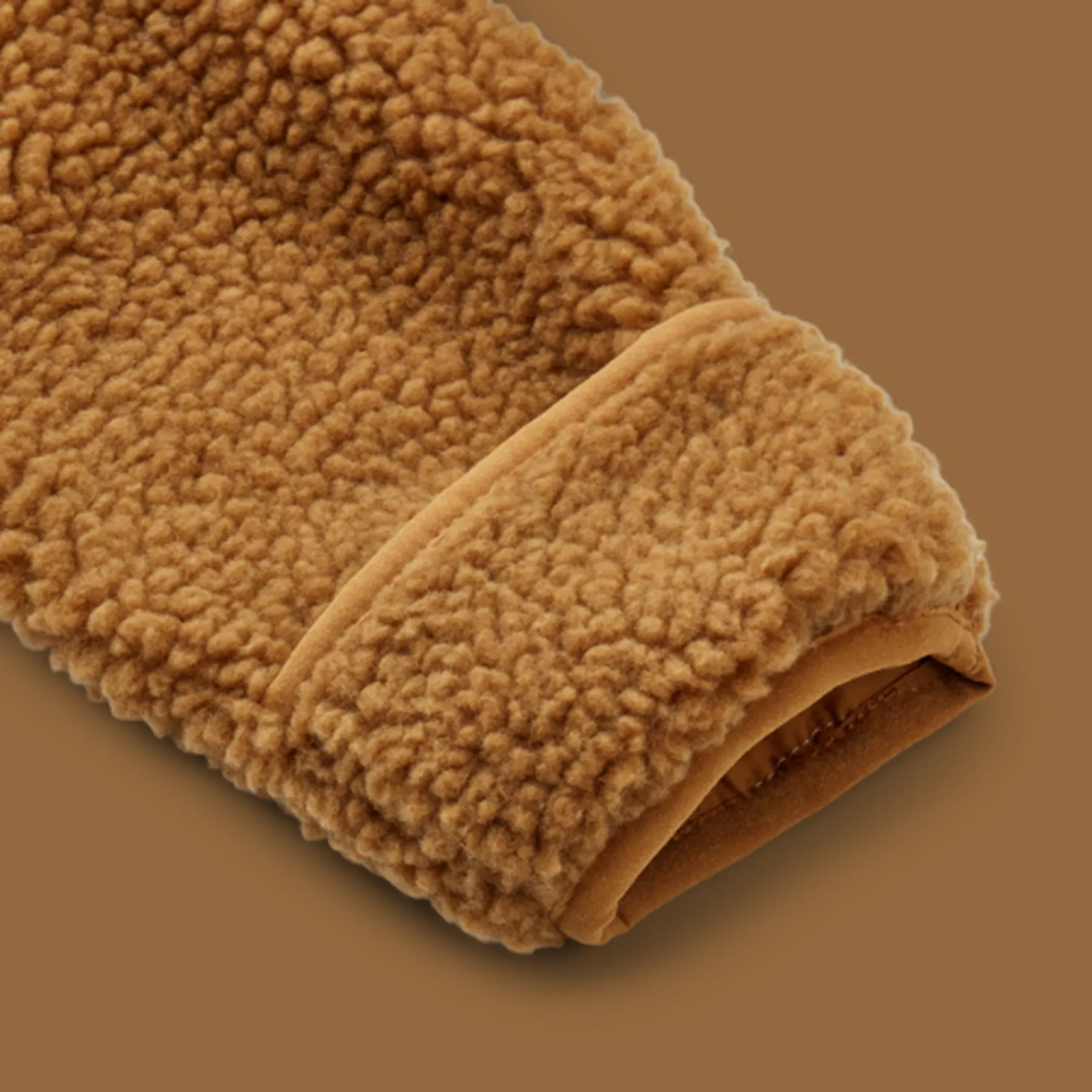 Salopetă din material termo golden caramel, 9 luni - Adinish.com