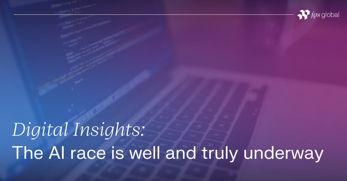 Digital Insights: The AI race is well and truly underway