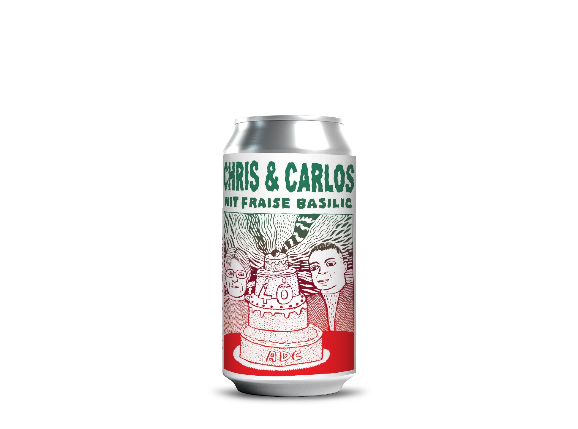 Chris & Carlos Wit fraise basilic