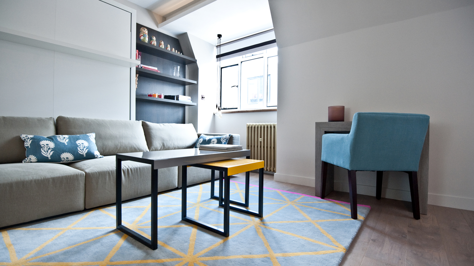 London Studio Space Saving Interior Design | Black and Milk