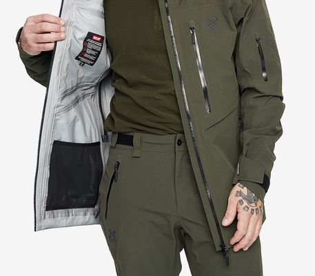 Cyclone Long 3L Jacket Men Black | RevolutionRace