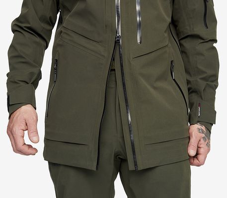 Cyclone Long 3L Jacket Men Black | RevolutionRace