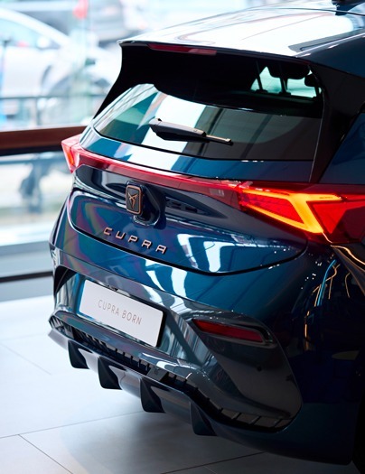 Cupra garage in the city