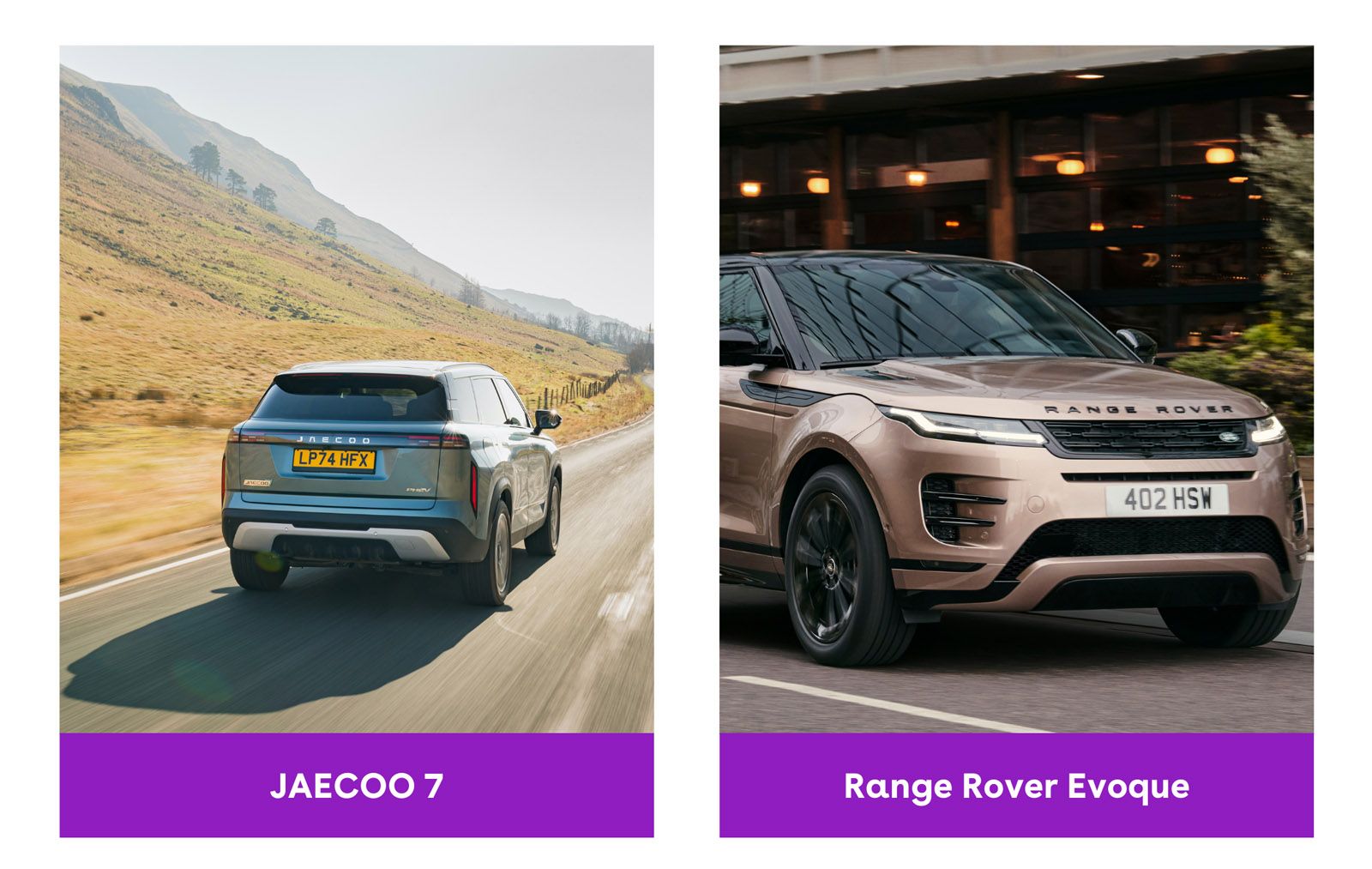 JAECOO 7 vs. Range Rover Evoque: which is better? - cinch
