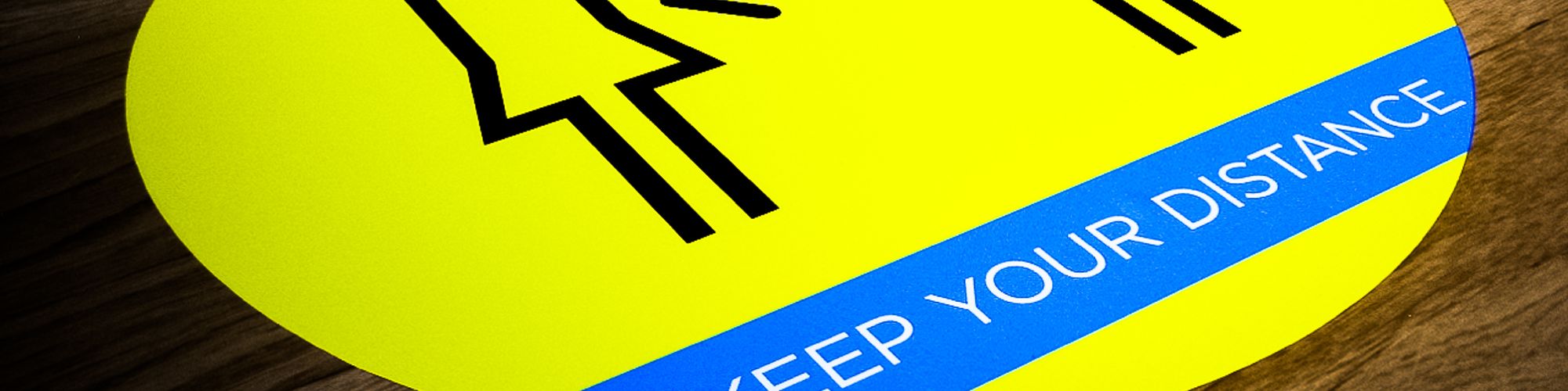 Social distancing signs | Off the shelf and customised signage | Glyphics